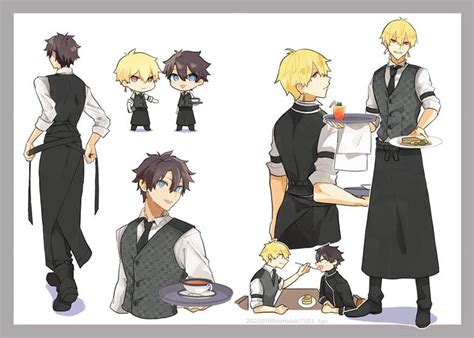 吉爾伽美什ritsuka Fujimaru咕哒男吉尔伽美什caster 水月illustration Pixivbox