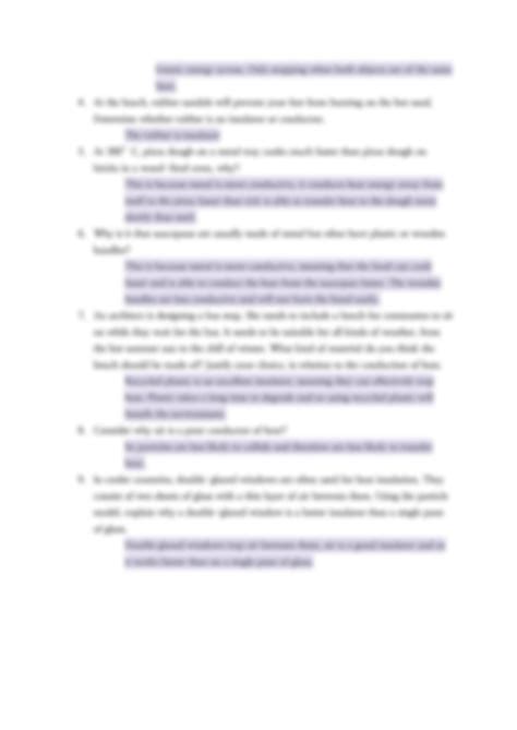 Solution Physics Heat Conduction Stile Notes Question With Answers