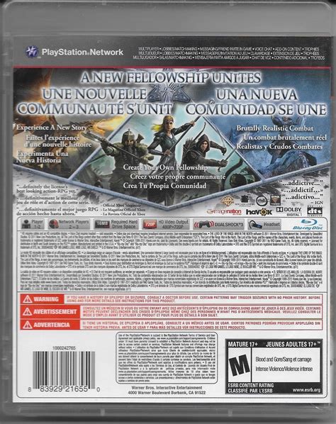 The Lord of the Rings War in the North Game for PlayStation 3 PS3 by ...