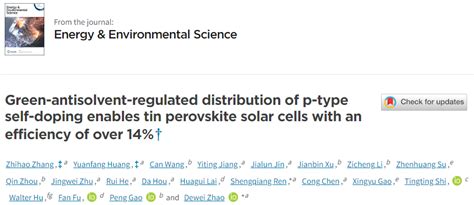 202306 张志皓、黄远方在energy And Environmental Science发表研究论文 课题组新闻 四川大学赵德威课题组