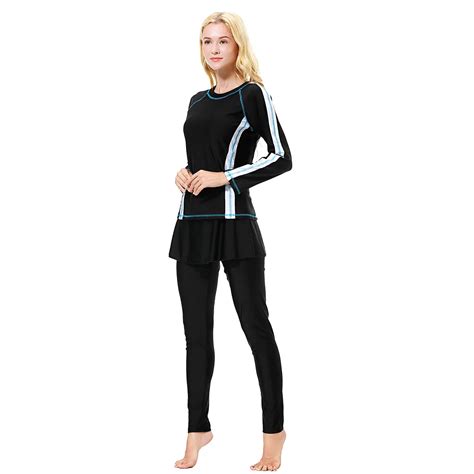 Noir Xxl Maillot De Bain Pour Femmes Musulmanes Hijab Islamique