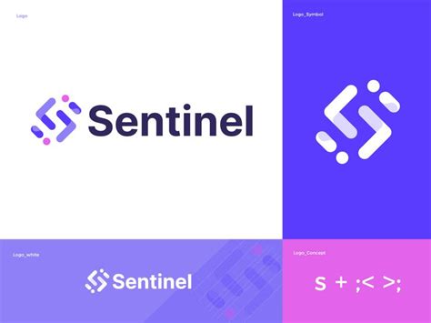 S Coding Sentinel Logo Coding Logo Startup Logo Business Logo