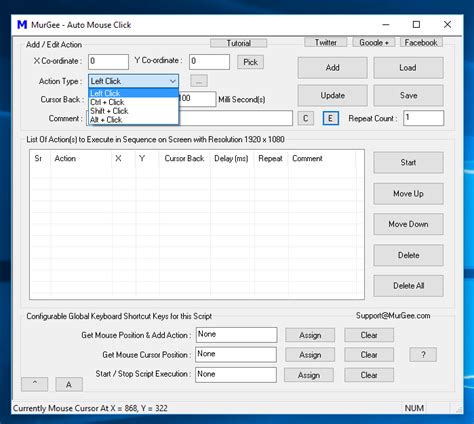 Show Or Hide Actions In The Action Selection Automate Windows With