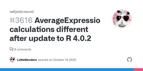 Averageexpression Calculations Different After Update To R 402