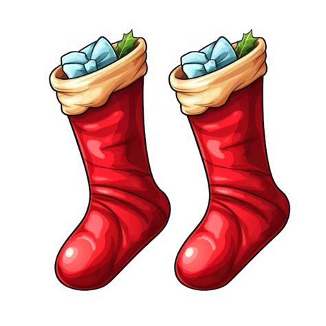 Christmas Stockings Premium Ai Generated Image