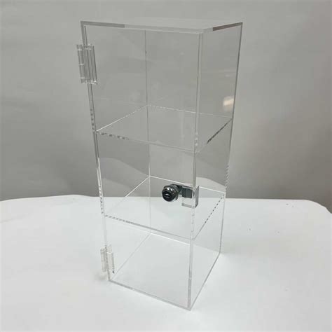Clear Acrylic Mini Tower Display Case The Fixture Zone