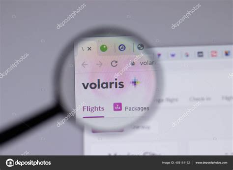 Nueva York Marzo 2021 Icono Del Logotipo Empresa Volaris Sitio — Foto Editorial De Stock