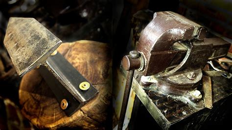 КРУТОЙ стол для слесарных ТИСКОВ И как сделать наковальня своими руками ремонт Youtube