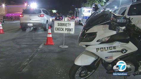 More Dui Checkpoints To Be Set Up In La Area Over Weekend Abc7 Los