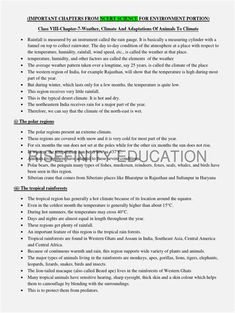 Environment Chapter From Ncert Science Pdf Ecosystem Nitrogen
