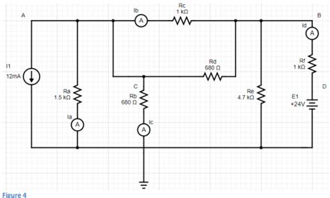 solved given the circuit in figure 4 using the nodal