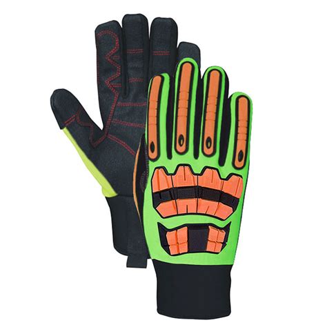 Heavy Duty Industrial Anti Vibration Construction Oil Field Working Tpr Synthetic Gloves