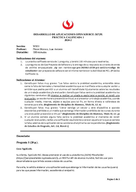 Upc pre si pc ws statement v Página de DESARROLLO DE APLICACIONES OPEN