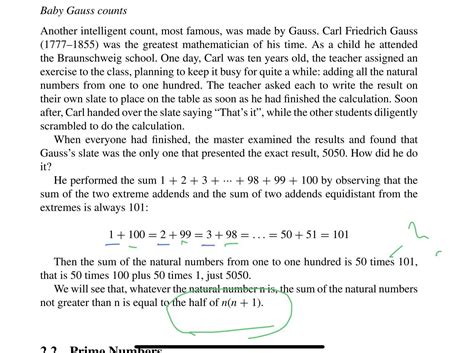 Why Is The Sum Of The Natural Numbers From One To One Hundred Is 50 Times 101 R Askmath