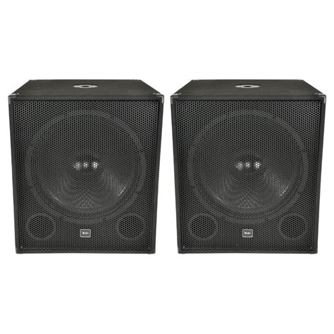 2x Qtx Qt18s 18 500w Subwoofer Speakers Simply Sound And Lighting