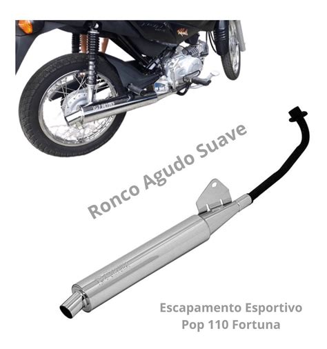 Escapamento Esportivo Pop Todas Ronco Agudo Fortuna Parcelamento Sem Juros