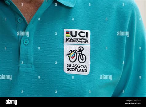 Uci Cycling World Championships Glasgow 2023 Logo On Event Volunteers