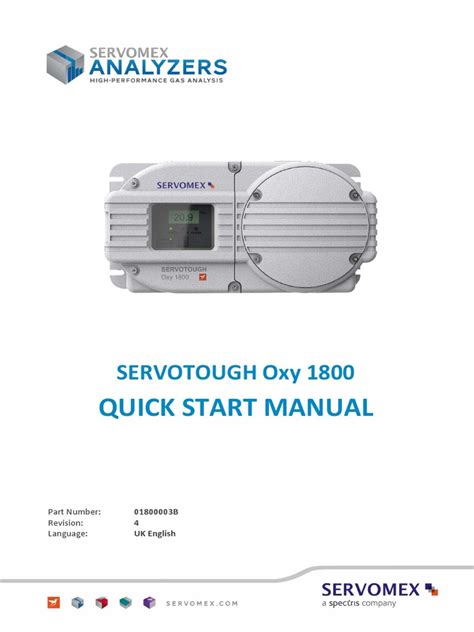 Quick Start Manual Servotough Oxy 1800 Pdf Calibration Electromagnetic Compatibility