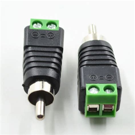 Conector Terminal Bloque A Rca Macho Electronica Cyber