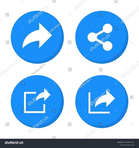 Share Link Button Icon Flat Design Stock Vector Royalty Free 2460597731 Shutterstock