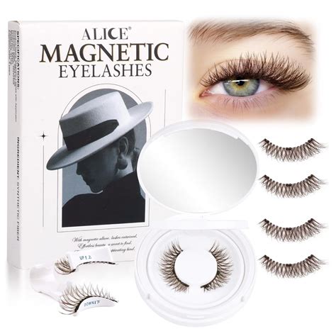 Alice Natural Magnetic Eyelashes Kit With Magnetic Lash