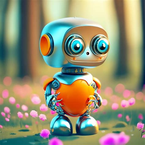 Premium Ai Image Robot Cartoon 3d Illustration Generative Ai