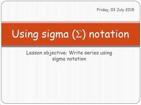Maths Ibai 123 Sigma Notation Arithmetic Series