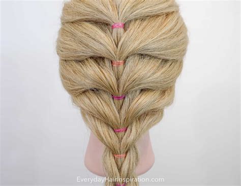 How To Fake French Braid For Beginners Only Elastics No Braiding Everyday Hair Inspiration