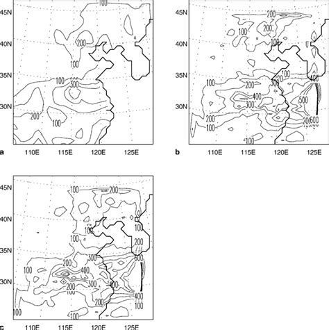 Comparison Of Simulations And Observations Where Precipitation Amounts