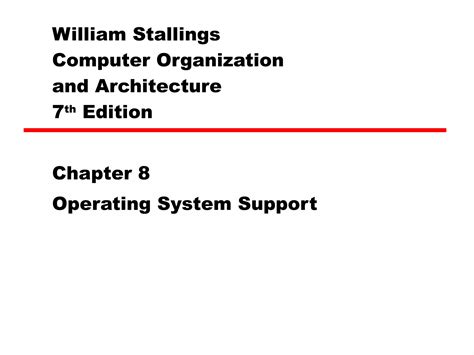 08 Operating System Support Ppt Operating Systems Computer Software And Applications