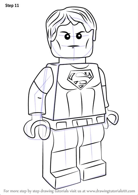 How To Draw Lego Superboy Lego Step By Step Drawingtutorials Com