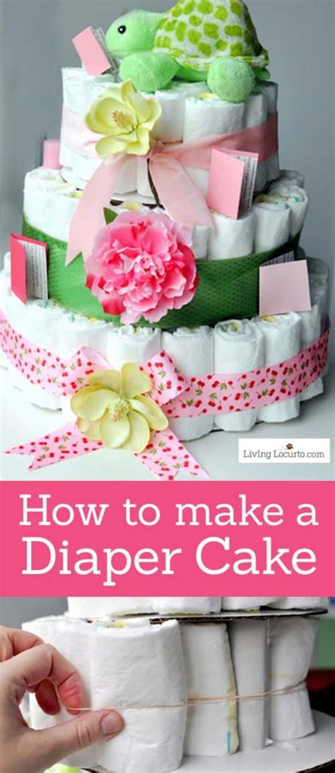 How To Make A Diaper Cake Easy Baby Shower Craft