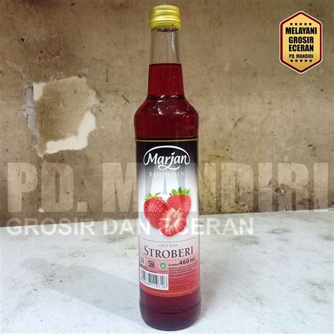 Jual Marjan Boudoin Stroberi 460 Ml Shopee Indonesia