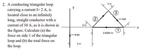 solved 2 m 3 2 2 [a] 2 a conducting triangular loop