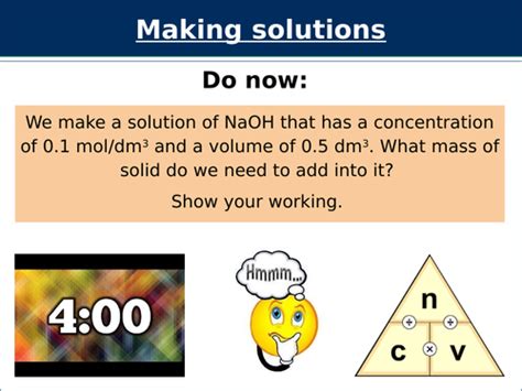 Stoichiometry Moles Cie Igcse Chemistry Lesson Powerpoints