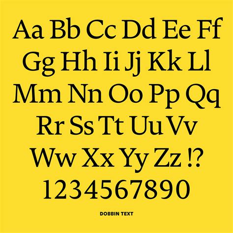 Dobbin Modern Classical Text Typeface On Behance