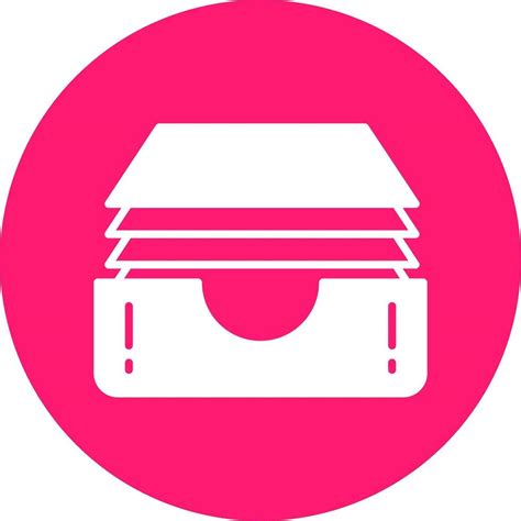 Stackable Document Tray Glyph Multi Circle 69723310 Vector Art At Vecteezy