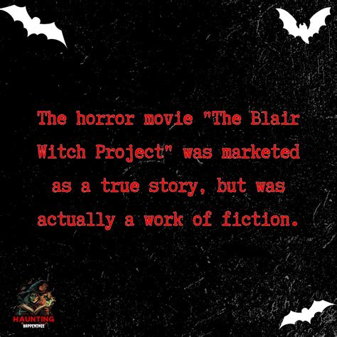 Haunting Happenings On Linkedin The Horror Movie The Blair Witch
