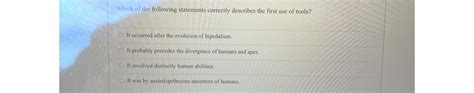 Solved Which Of The Following Statements Correctly Describes