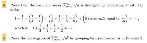 Solved Prove That The Harmonic Series N N Is Divergent Chegg Com