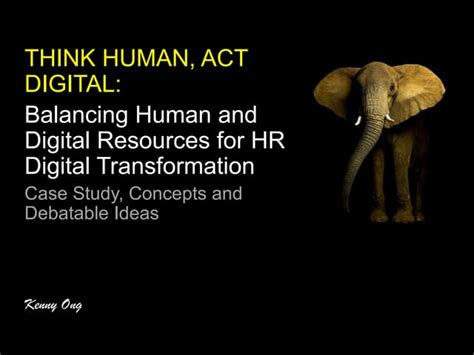 balancing human and digital resources for hr digital transformation ppt