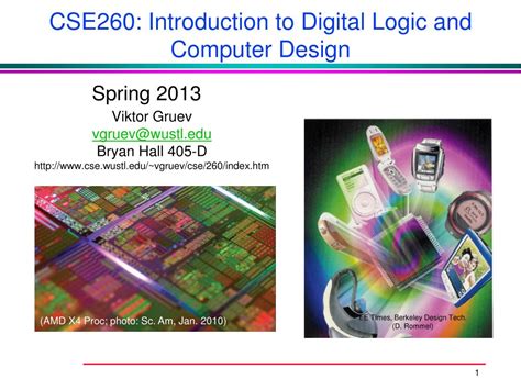 Ppt Cse260 Introduction To Digital Logic And Computer Design