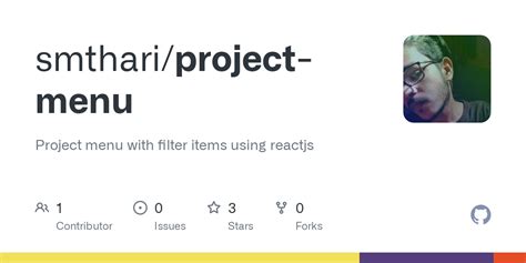 GitHub Smthari Project Menu Project Menu With Filter Items Using Reactjs