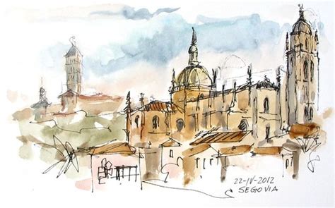 Urban Sketchers Spain El Mundo Dibujo A Dibujo Segovia Catedral