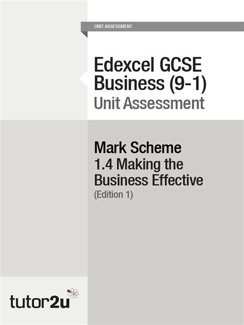 unit 1 4 mark scheme pdf banks information