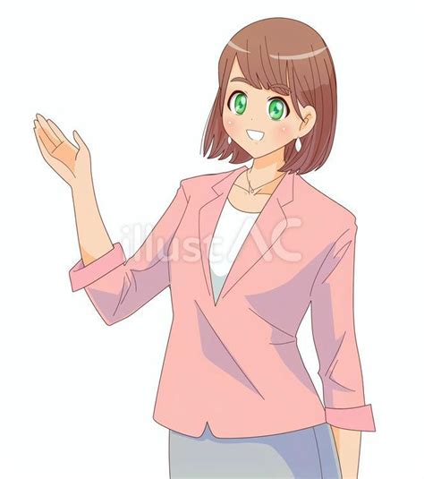 案内をする女性イラスト No 23831908｜無料イラスト・フリー素材なら「イラストac」