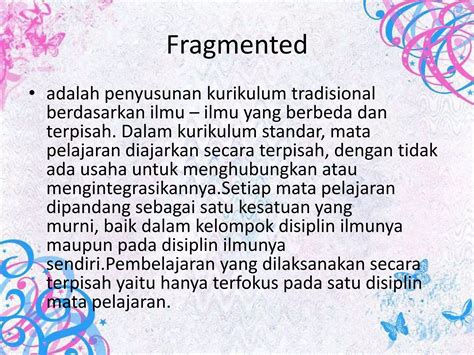The Fragmented Model Ppt