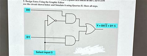 design entry using the graphic editor use the circuit shown below and