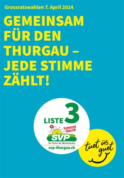 Svp Thurgau Wahlen24