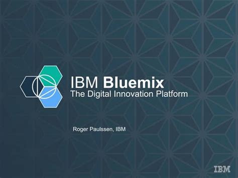 Bluemix Garage Method Ppt